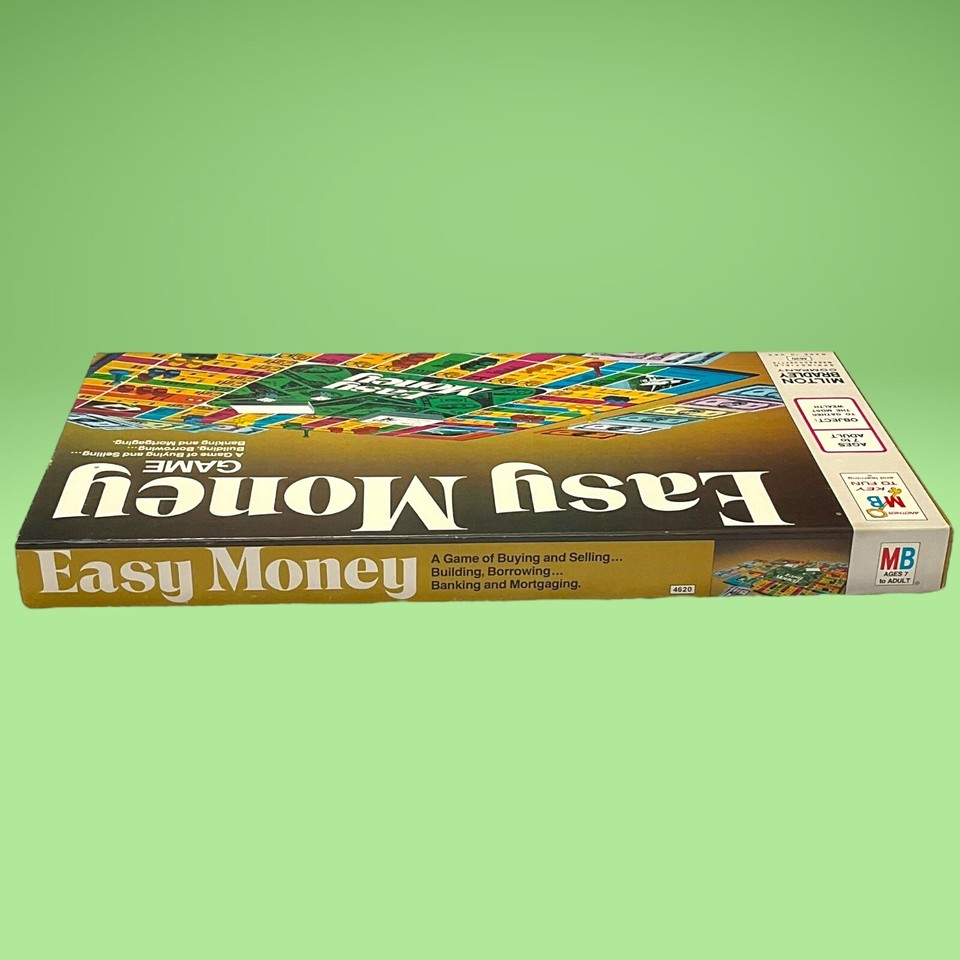 Vintage 1974 Milton Bradley Easy Money Board Game Pieces Sealed Never ...