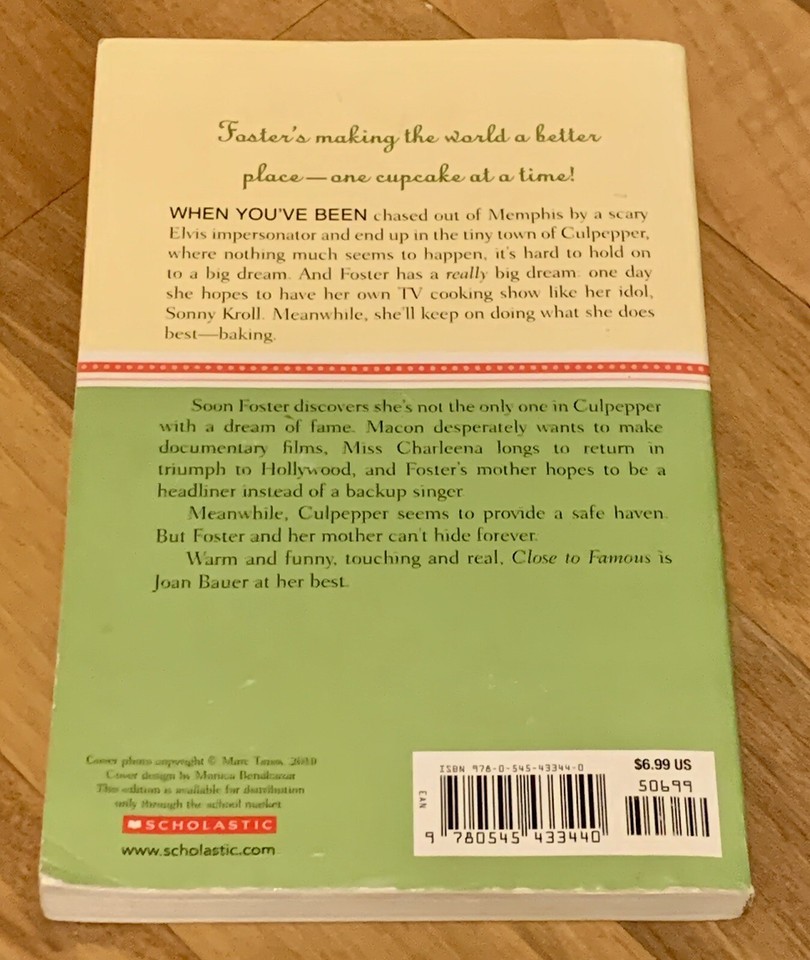 Close to Famous by Joan Bauer Book Hard Cover 9780142420171| eBay