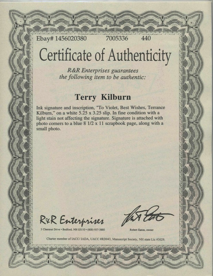 CHILD ACTOR COA CHRISTMAS CAROL ORIGINAL TERRY KILBURN LONDON STAR ...