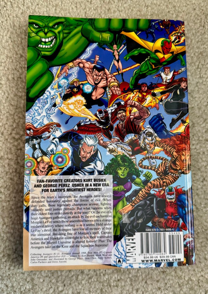 The Avengers Assemble Vol 1 TPB 2011 Series Kurt Busiek George Perez ...