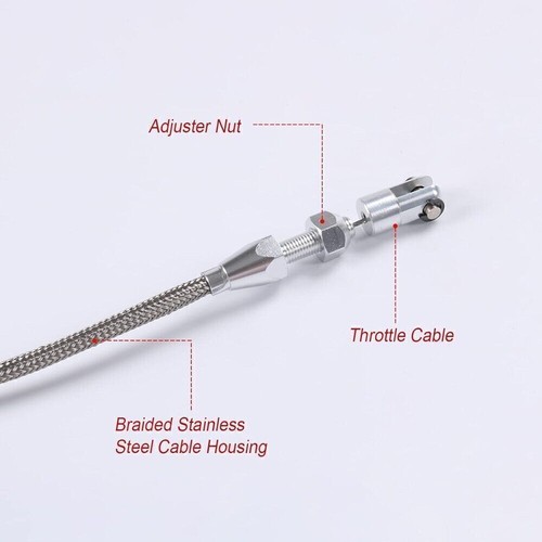 36" Length Adjustable Car Auto Throttle Cable Accelerator Cable ...