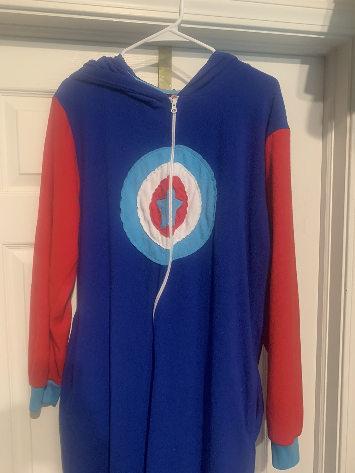 Captain America Inspired Cozy Union Suit Pajamas PJs … - Gem