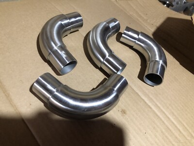 4 PIECES 90 Degree Stainless Steel Corner Tube Joiner Balustrade ...