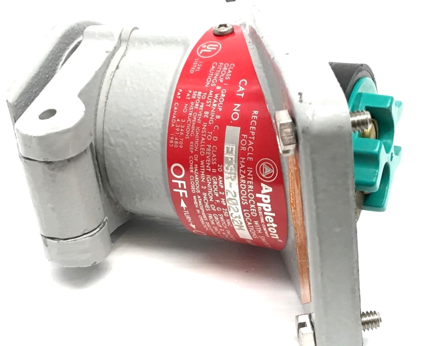 APPLETON EFSR-20232M Malleable Iron Receptacle 20-Amp 2-W 3-P | eBay