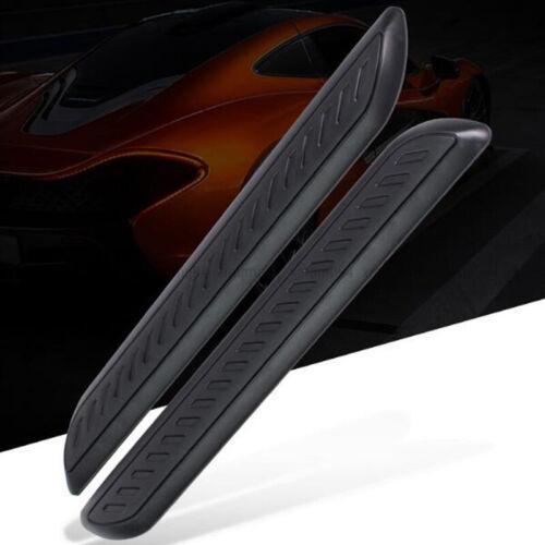 2x Rubber Carbon Fiber Car Bumper Protector Corner Guard Front Rear ...