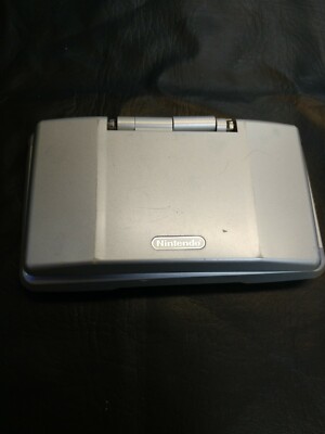 Nintendo DS Silver Original Handheld Video Game Console Broken Hinge ...