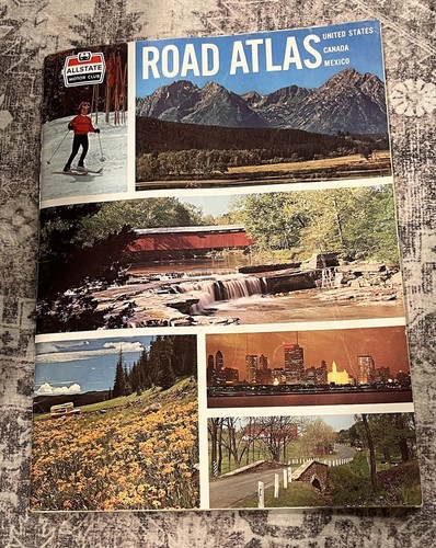 Vtg 1967 Road Atlas Allstate Motor Club United States Mexico Canada | eBay