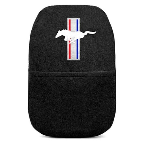 For Ford Mustang 05-09 Seat Armour Black Cotton/Terry Velour Console ...