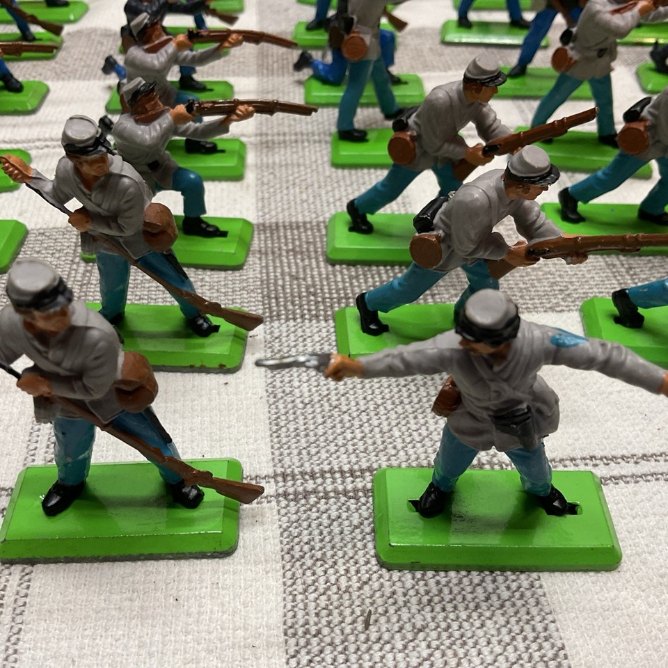 Vintage 1971 Britains Deetail Plastic Toy Soldier US Civil War Lot of ...