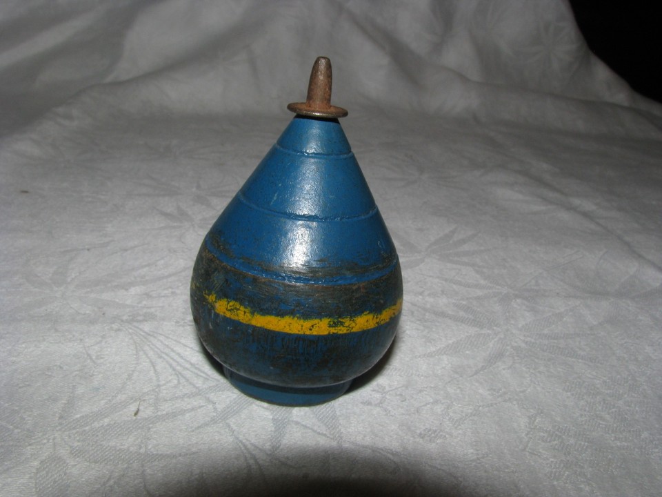 VTG Goody Toy Spinning Top 2-3/4" Tall Blue Color Wooden W/Metal Tip | eBay