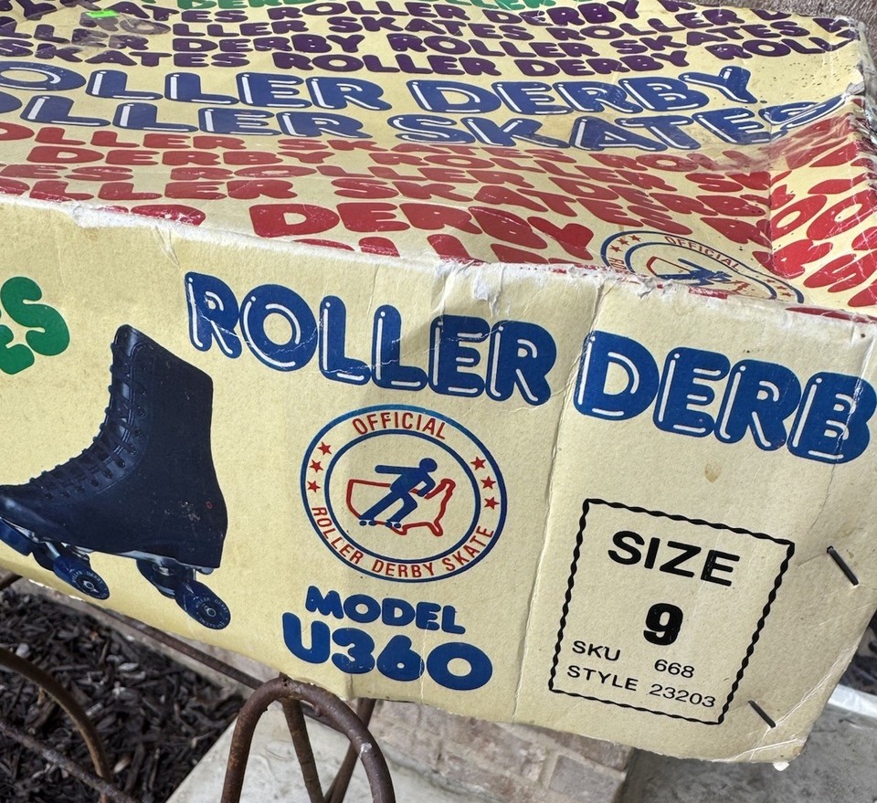 NOS New Vintage Men's Roller Star Roller Skates By Roller Derby U360 ...