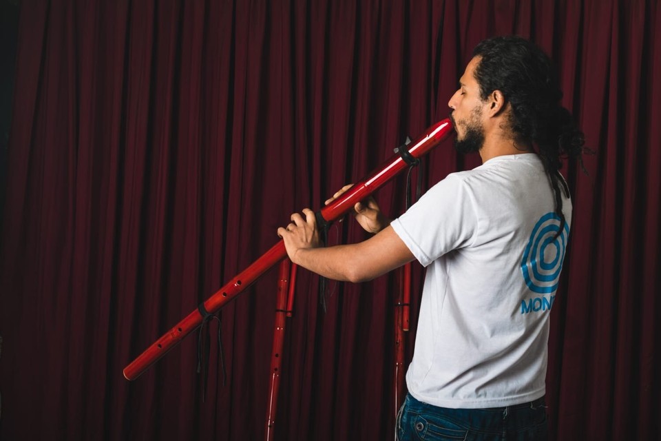 NATIVE FLUTE LOW BASS KEY B FLUTE CANE PROFESSIONAL TUNED | eBay