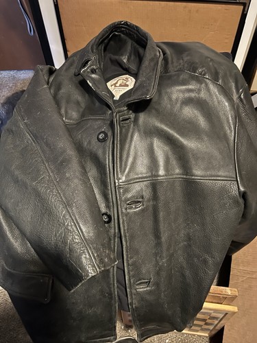 THE ORIGINAL LEATHER LINE NYC VINTAGE LEATHER JACKET SIZE 52 | eBay