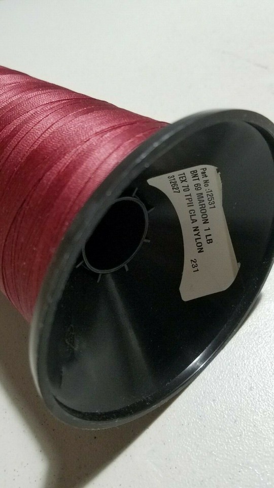 1 POUND SPOOL/BONDED NYLON THREAD/Z 69/3 Ply/Tex 70/Leather/Topstitch ...
