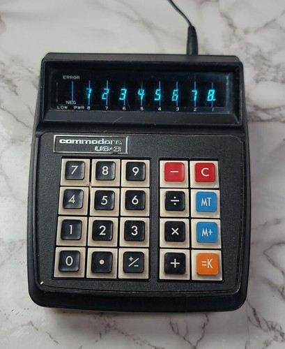 Vintage Commodore US-3 Desk Calculator Black w/ Power Adapter | eBay