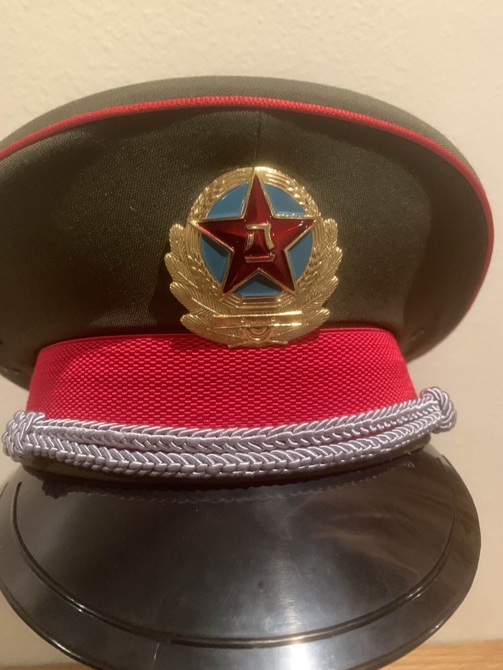 Chinese Army PLA Type 85 Service Dress Parade Uniform Visor Cap Size 61 ...