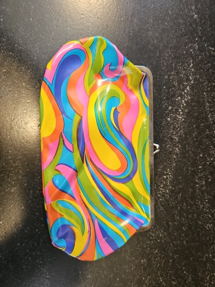 Vintage Liquid Rainbow Tie Dye Vinyl Coin Purse | eBay