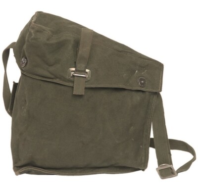 Norwegian M51 Army Gas Mask Bag Military Surplus Canvas Cold War ...