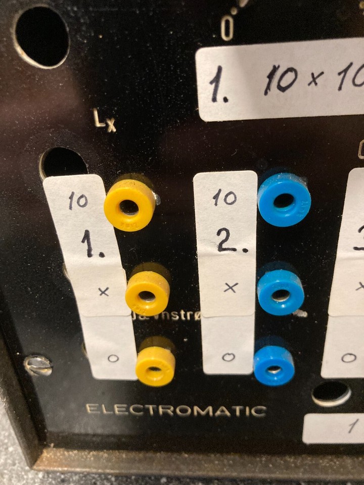 Vintage Danish Electromatic Decade Resistance Box - High Precision ...