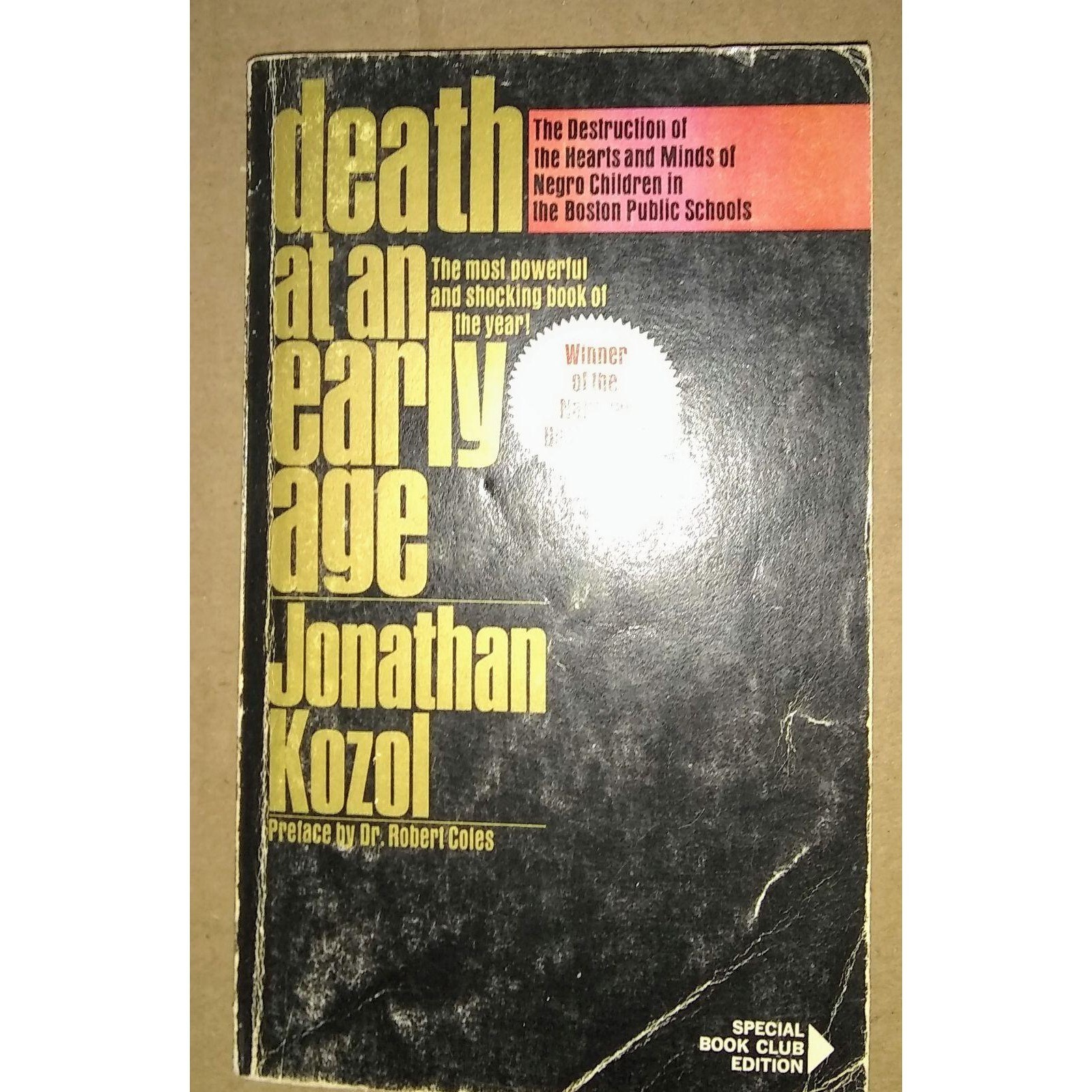 Death At An Early Age by Jonathan Kozol 1967 Vintage Book | eBay