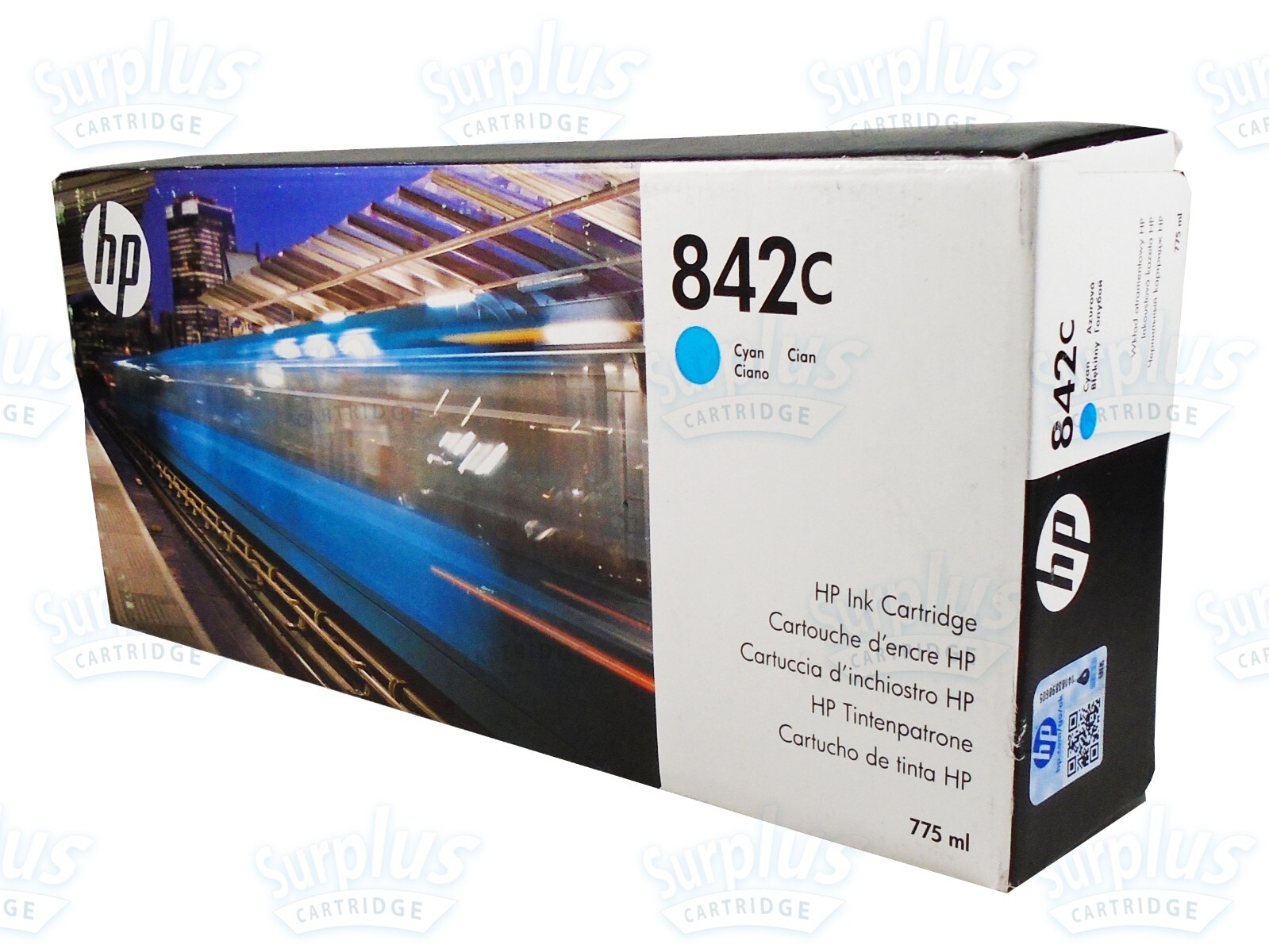 Genuine HP 842C Cyan Ink 775ML PageWide XL 8000 C1Q54A | eBay