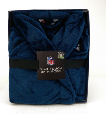 Lounge Robe Bath Robe L/XL 26X47in Embroidered Logo NFL New England ...