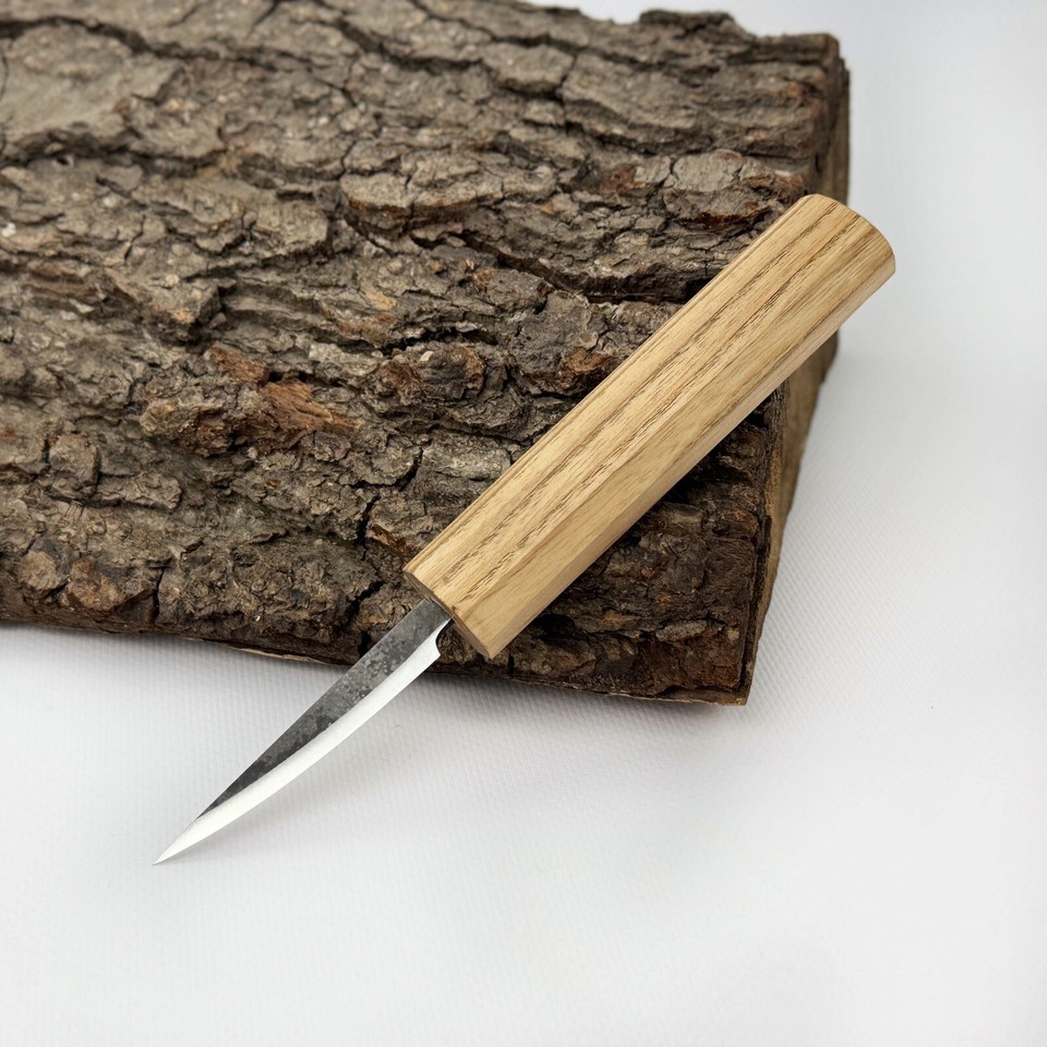 Sloyd Carving Knife – Hand-Forged Steel Blade, Ash Handle, For Spoons ...