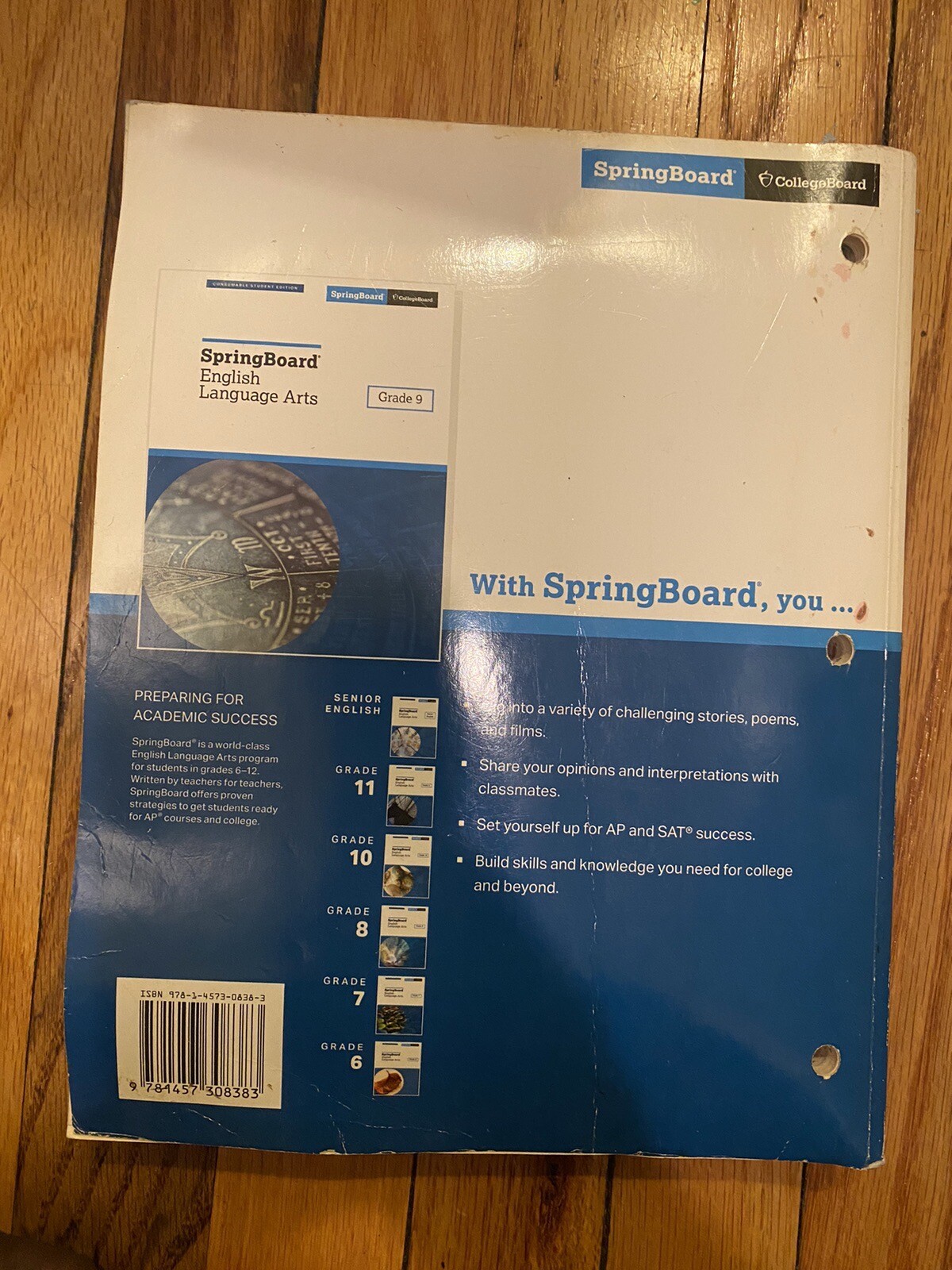Springboard English Language Arts Grade 9 Textbook Student Edition 2018 ...