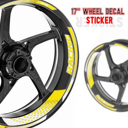 Yellow 17 inch Wheel Rim Sticker GP07 For Yamaha FZS 1000 01-16 15 14 ...
