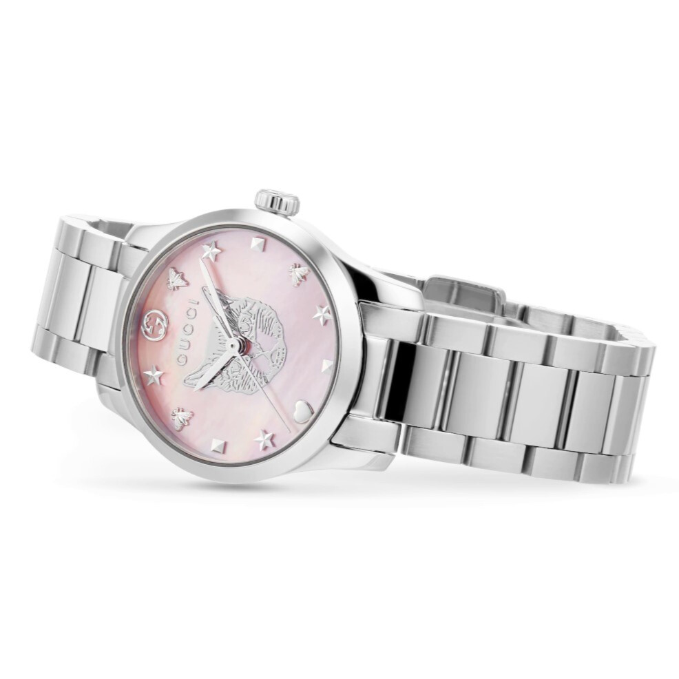 Gucci G-Timeless 27mm Silver Stainless Steel Case, Silver Stainless ...