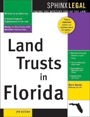 Land Trusts in Florida by Mark Warda. GOOD 9781572483811| eBay