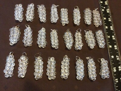 VINTAGE ACRYLIC HANGING GRAPE CLUSTERS LOT OF (24) - Deco/Chandeliers ...