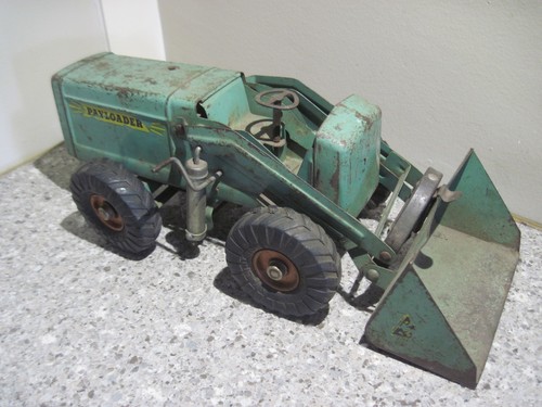 Vintage Nylint Payloader #1600 Green 1950's pressed steel | eBay
