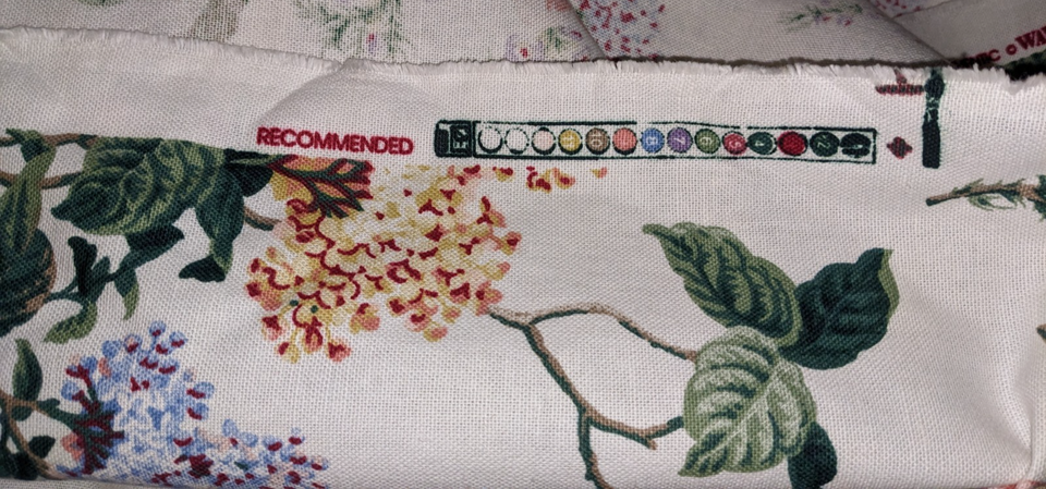 Waverly Fabric Brianna Floral 54" Wide Red Peach Green BTY Cabbage Rose ...