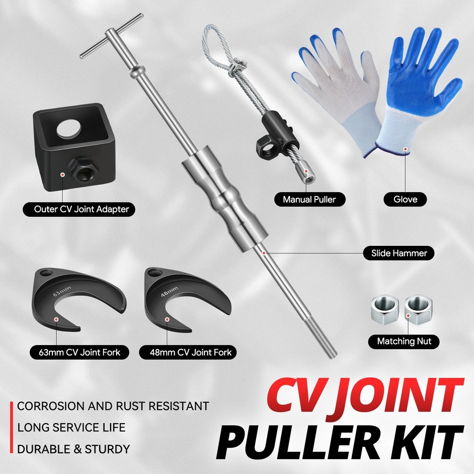 Carbon Steel 48/63mm CV Joint Axle Puller Tool CV Removal Tool Set ...