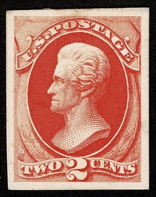 US Stamp Scott#183P4 2c Andrew Jackson Proof Mint H No Gum Well ...