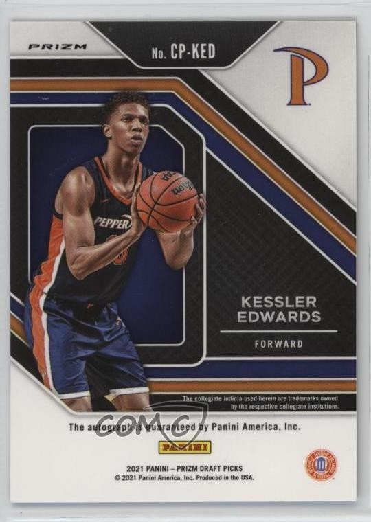 2021 Prizm Draft Picks College Penmanship Green Kessler Edwards Rookie ...