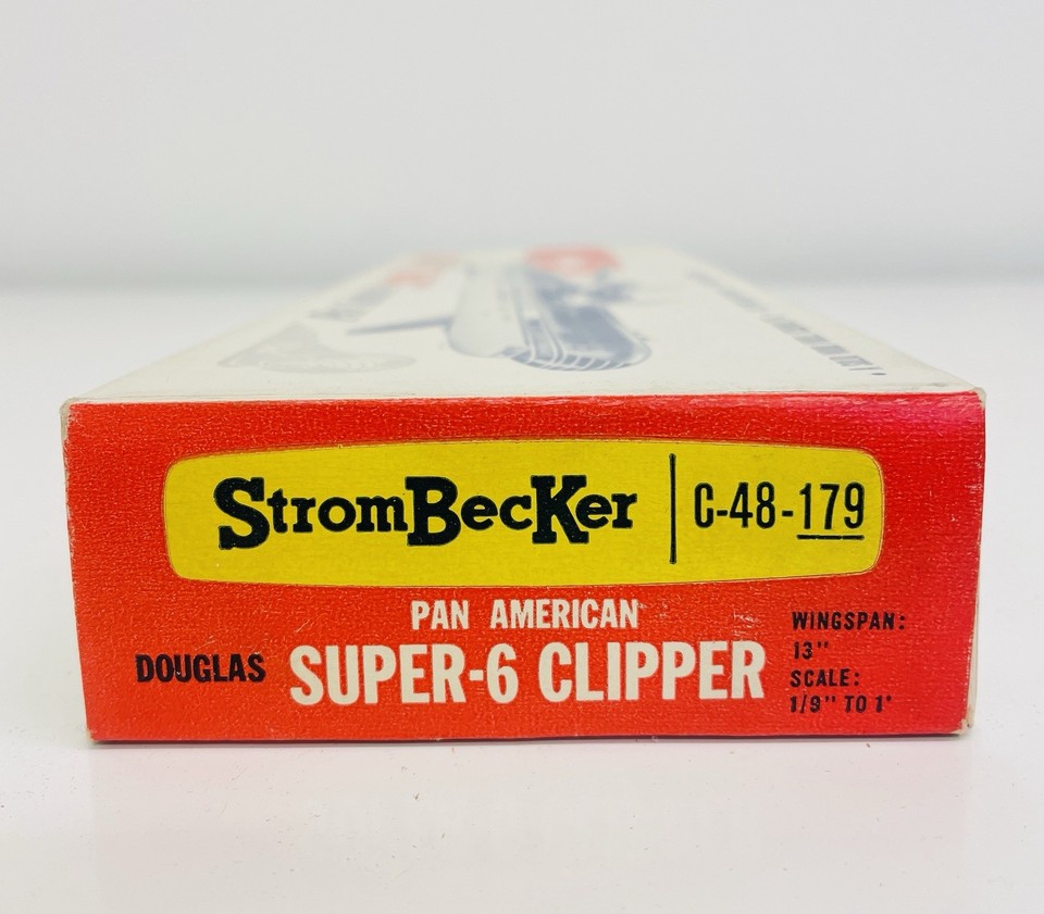 Strombecker Pan American Douglas Super-6 Clipper Wood Model Kit C-48 ...