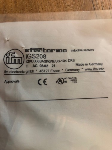 Ifm IGS208 Inductive Capteur M18 Dc Pnp No 8mm 000313 | eBay
