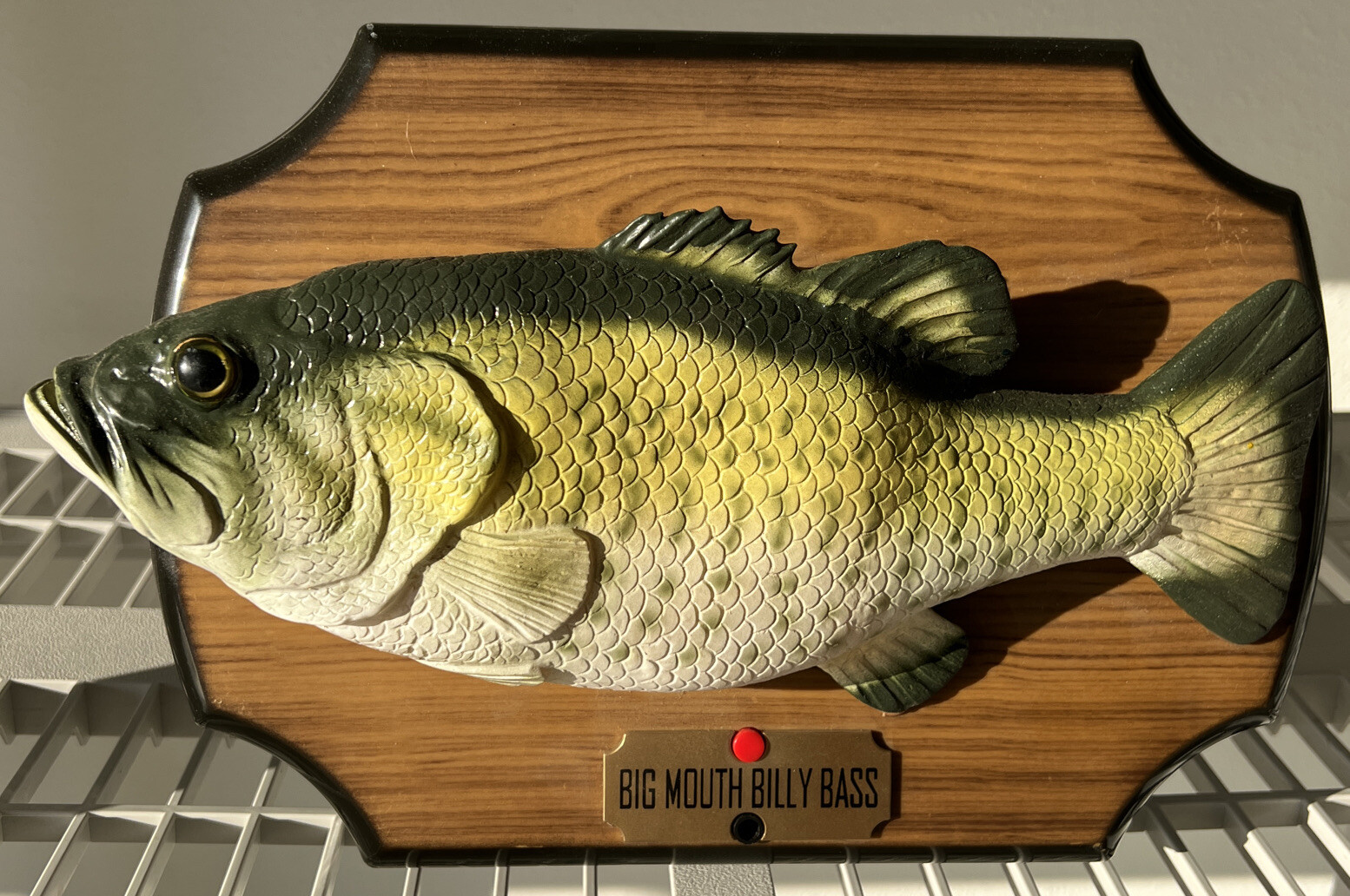 Vintage 1999 Gemmy Big Mouth Billy Bass Singing Fish Plaque For Parts ...