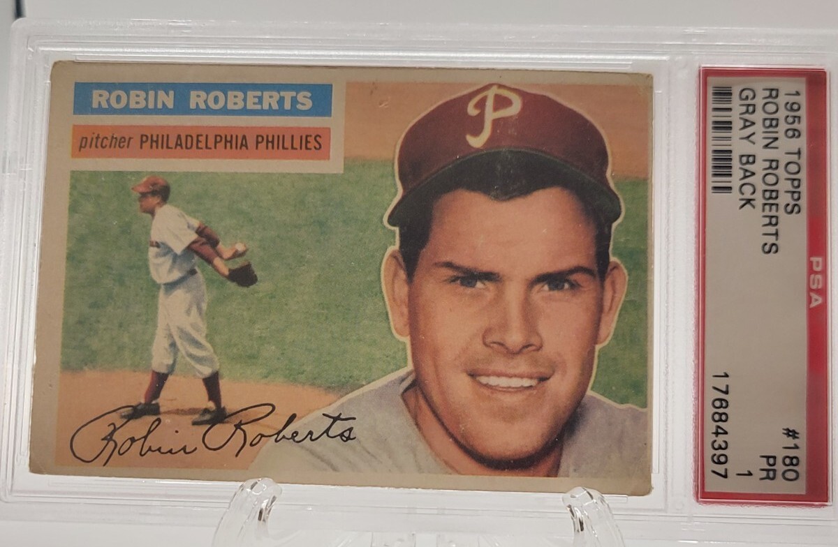 1956 Topps Robin Roberts PSA 1 | eBay