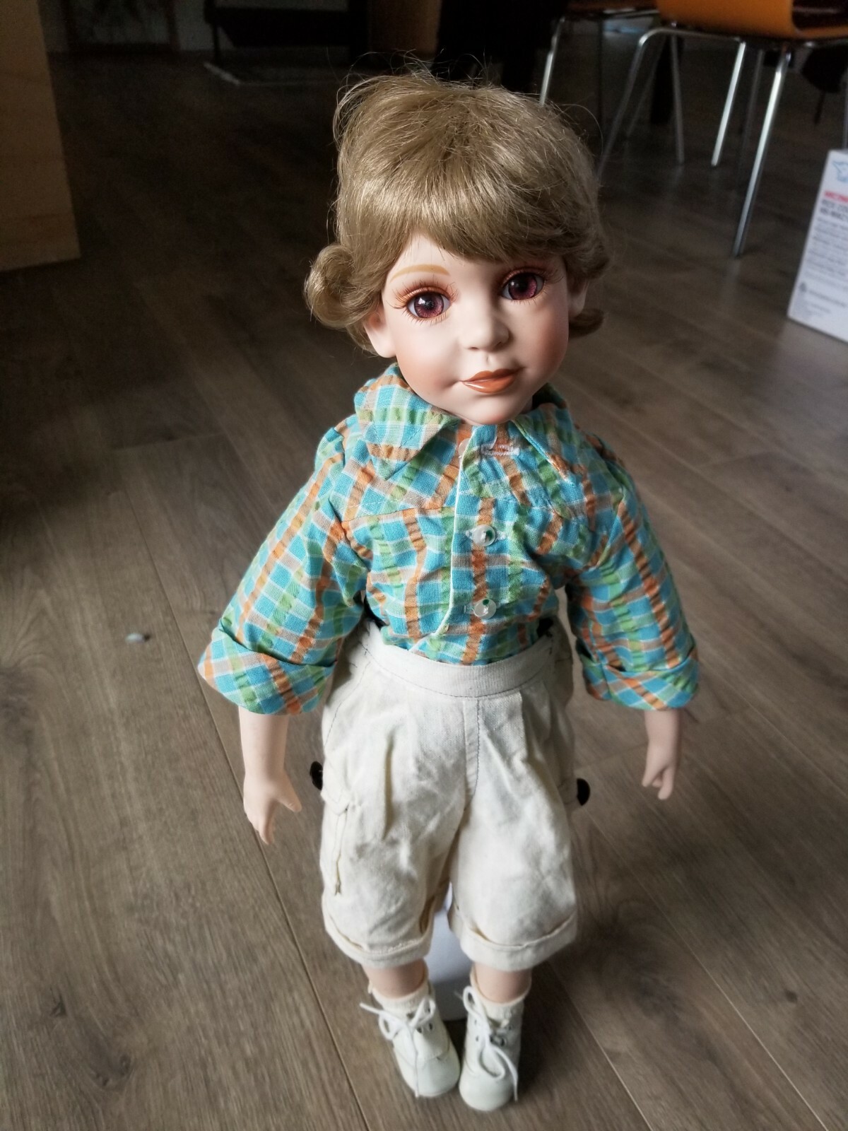 Vintage 20" Show Stoppers Porcelain Doll with Stand | eBay