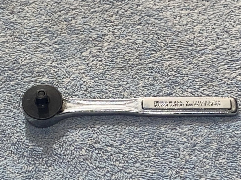 Vintage Craftsman 1/4" Drive Ratchet 43178 -V- Made in USA 1971 Patent ...