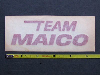 (red letters) "TEAM MAICO" Motocross Racing Sticker Decal ** AMA Moto-X ...
