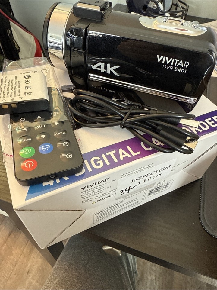 Vivitar 4K Digital Camcorder Ultra HD 3” Touchscreen and LED Light | eBay