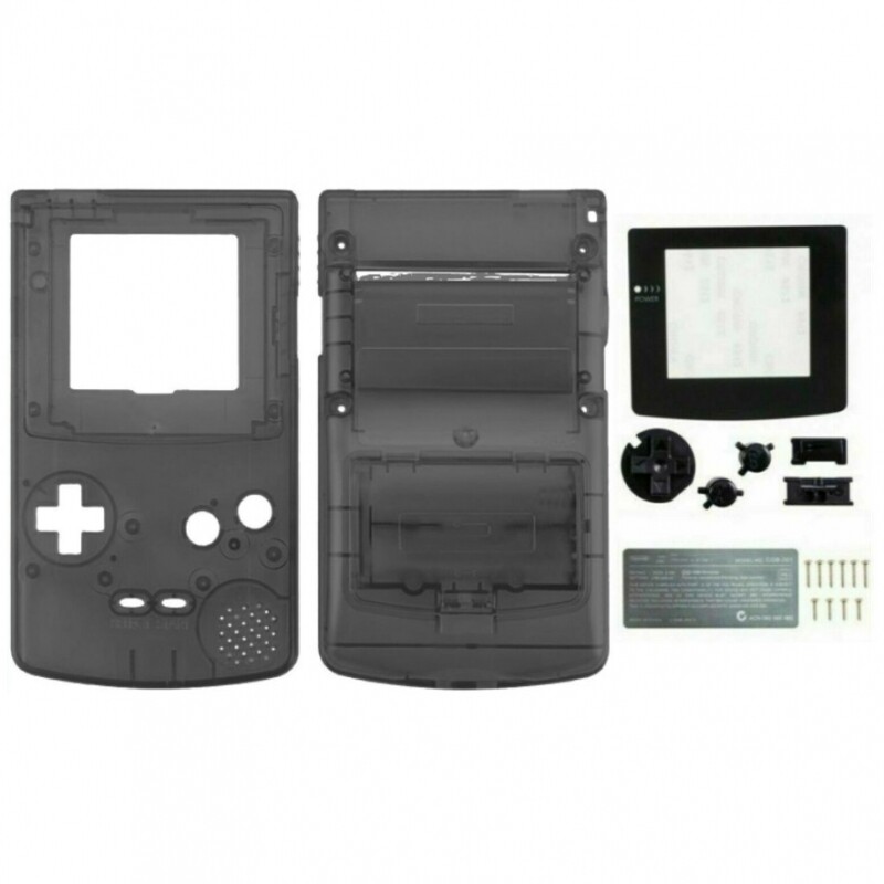Complete Case for Nintendo Game Boy Color GBC Black Transparent | eBay