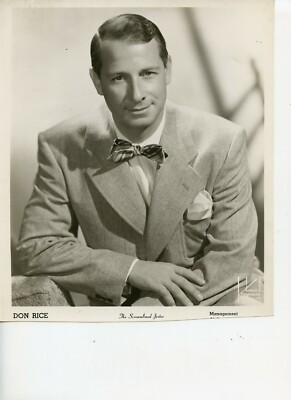 8 X 10 Photo Entertainer Don Rice The Screenland Bouffon | eBay