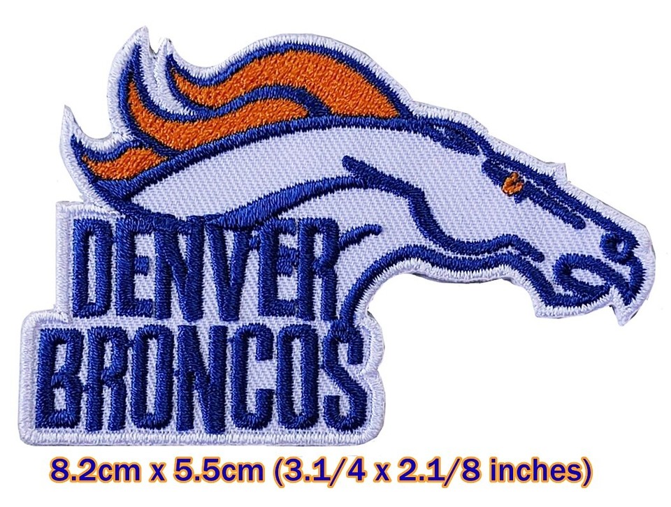 DENVER-BRONCO Football PATCHES Embroidery NFL-logo iron&Sewing on ...