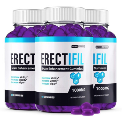 (3 BOTTLE) Erectifil Gummies - Male Virility with Maximum Strength ...
