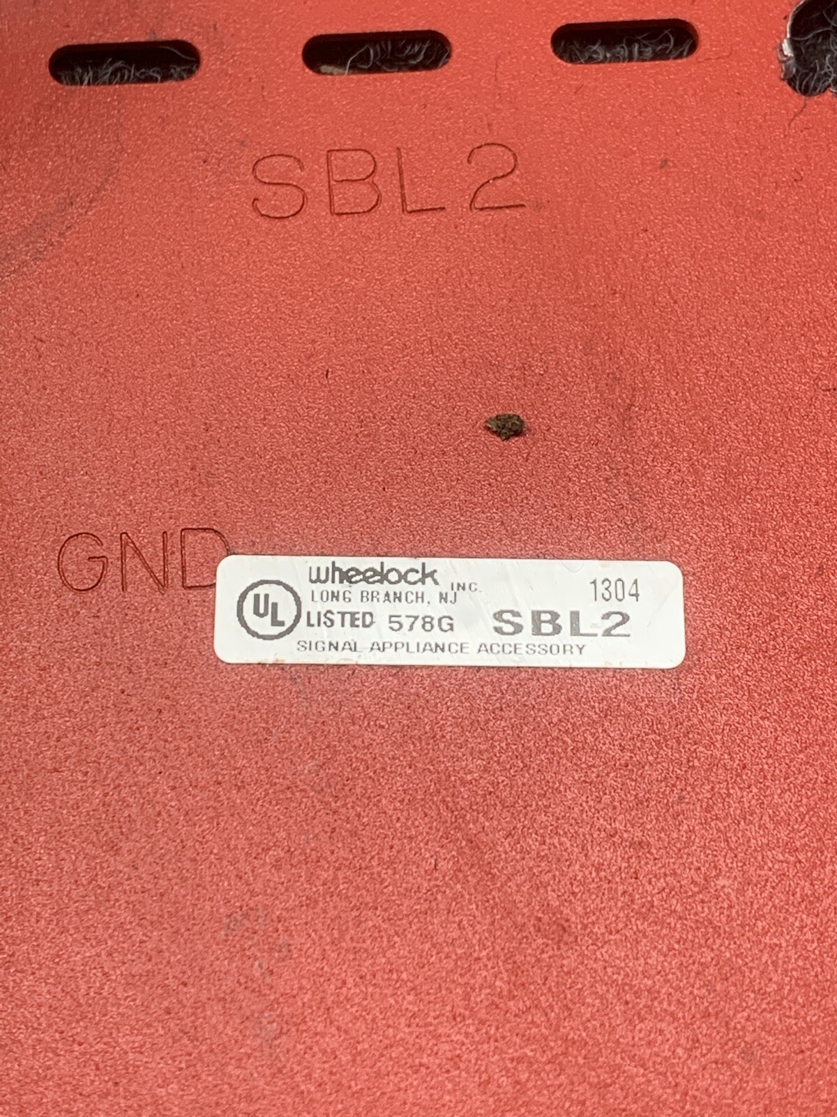 WHEELOCK SBL2 Surface Back Box Red Fire Alarm Back Box | eBay